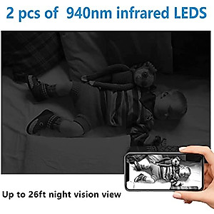 【Free 64G】Smallest Wireless Wifi Camera With Battery,HD1080P Spy Camera Detector,Portable Vdeo Camera,Baby Monitor with Night Vision,Motion Detection,Cloud Storage for Security with iOS AndroidAPP