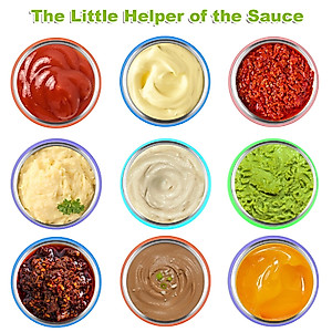 12PCS Metal Sauce Cups 2.5oz Ramekins, Stainless Steel Dipping Sauce Cups with Lids, Reusable Salad Dressing Container To Go, Sauce Containers Small Bowls for Lunch Bento Box, Party Picnic Travel