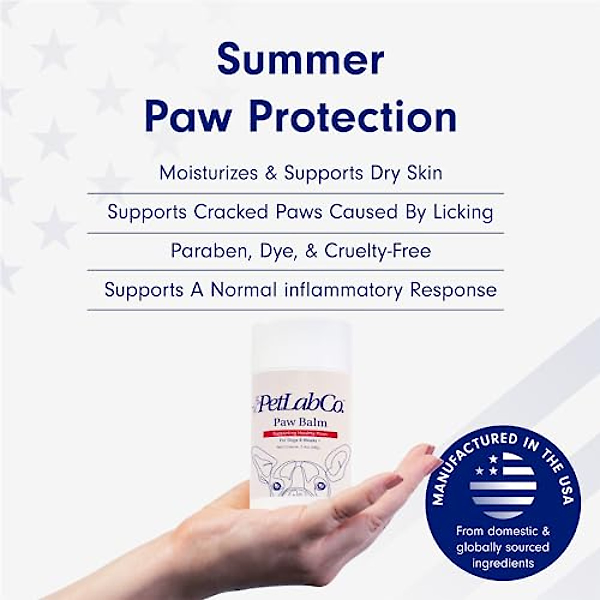 PetLab Co. Paw Balm for Dogs - Moisturizes and Supports Dry Paws - Easy to Use Paw Soother for Dogs of All Ages - Dog Paw Wax