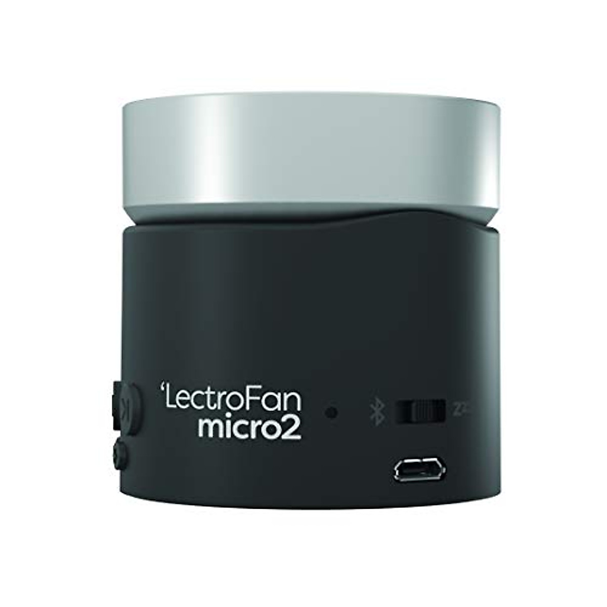 LectroFan Micro2 Non-Looping Sound Machine and Stereo Bluetooth Speaker with White Noise, Fan, and Ocean Sounds for Sleep, Relaxation, Privacy, Study, and Audio Streaming