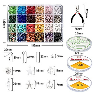 Crystal Beads for Jewelry Making Kit Briolette Glass and Gemstone Beads Assortment Wire Ring Making Kit with Crystals Jewelry Making Supplies for Necklace Earring Bracelet Beads Kits for Adults