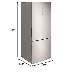 Haier HRB15N3BGS 15 cu. ft. Bottom Mount Refrigerator with Quick Cool and Quick Freeze in Stainless Steel