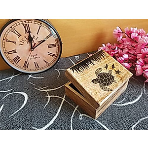 RK Collections Sea Turtle Lovers Jewelry Trinket Keepsake Box. Home Decor, Gifts for Beach and Nautical Lovers