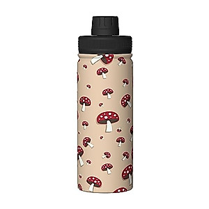SARNFANS Animal Insulated Water Bottles,Ladybug Bee Garden,18oz Water Bottle,Stainless Steel Metal Water Bottle, Reusable Thermos Bottle, Cold & Hot Water Bottle for Sports,Gym Multicolor