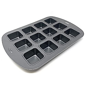 Norpro Nonstick 12-Cavity Linking Brownie Muffin Cupcake Cake Pan, Squares