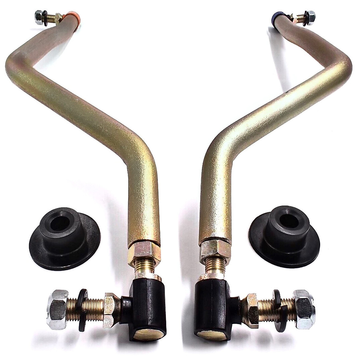 HD Switch - 2 Pack, Adjustable, Strong Crimp Design Steering Drag Link Kit Left & Right fits 597069802 597069902 Craftsman AYP Poulan Pro Husqvarna Lawn Mower Tractor +Includes 2 Sector Gear Dust Caps