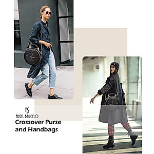 Angel Barcelo Crossbody Purse and Handbags for Women Hobo Tote Fashion Ladies Shoulder Bag Black