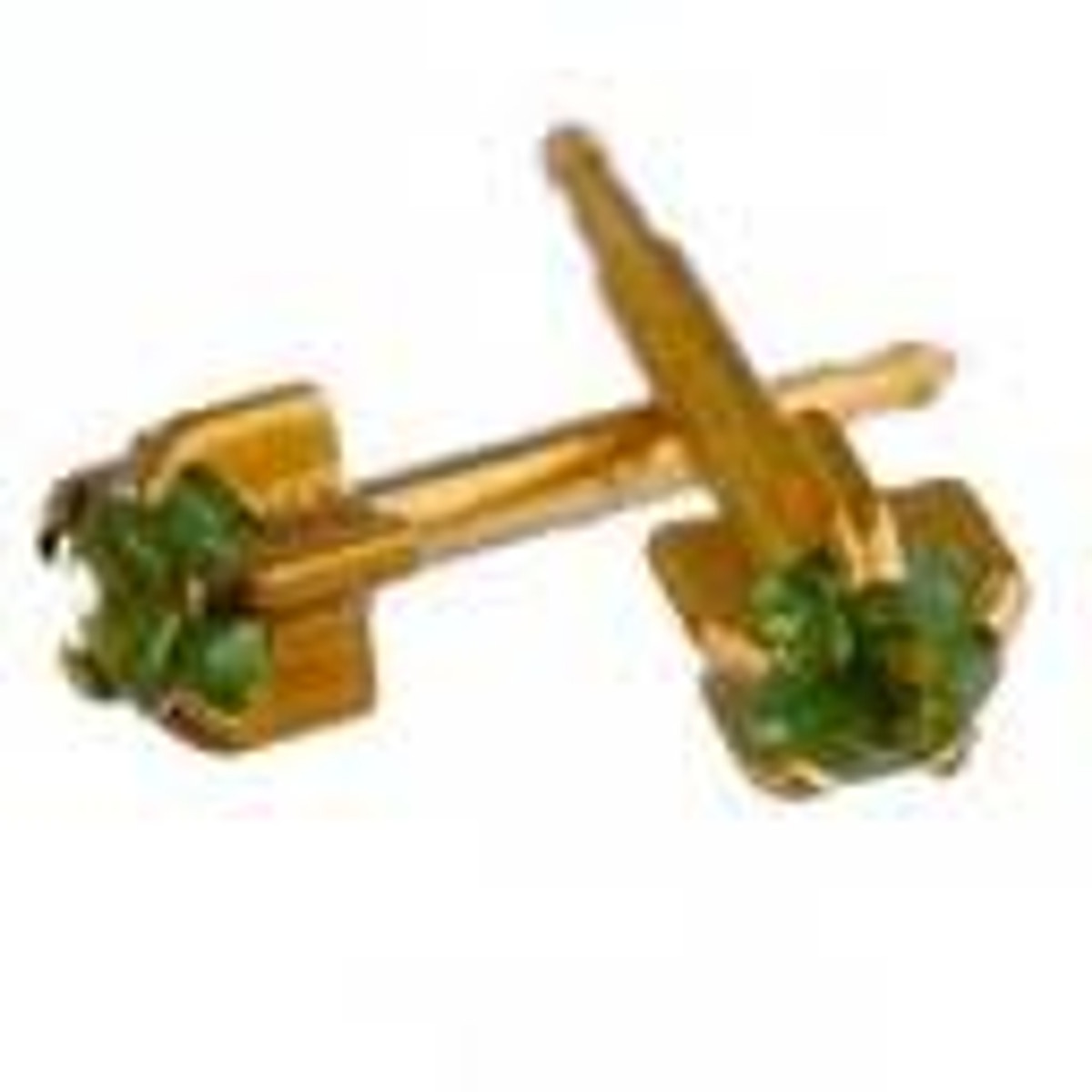 Studex 24K Plated Surgical Steel 3mm Regular Size Ear Piercing Earrings Studs in Prong Style Setting, 12 Pair Mixed Colors Yellow Metal