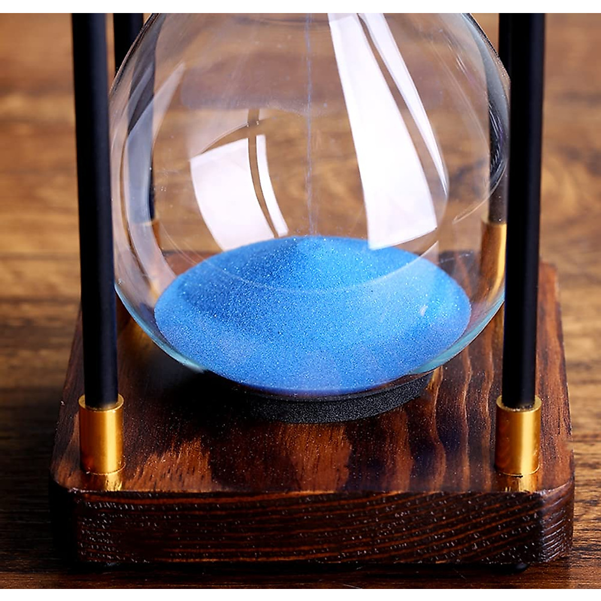Premium Large Hourglass Sand Timer 60 Minutes, Decorative Sandglass Clock, Modern Hour Glass Timers Gift for Men & Women, Time Management Tools for Classroom Kitchen Home Office Desk Decor