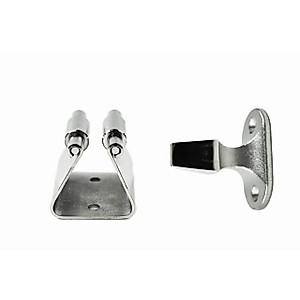 MARINE CITY Stainless Steel Gloss Polished Smooth Finish Strong Door Stopper Catch and Holder for Boats - RVs – Marines - Bedroom Doors - Home - Hardware Accessories (Height: 1-5/8 Inches) (1 Pcs)