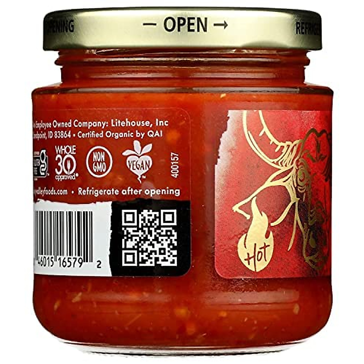 Sky Valley Sambal Oelek Chili Paste - Red Chili Paste, Made with Red Jalapenos & Garlic, Gluten Free, Vegan, Keto, USDA Organic, Non-GMO, Sambal Oelek Sauce, Chili Paste Asian - 7 Oz