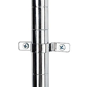 Freestanding Closet with Hanging Rod,Heavy Duty Metal Hanging Storage Organizer Rack,Wire Shelving Garment Rack Clothes Rack,Wardrobe with Shelves (57.9"~85" x 13.8" x 71.7")