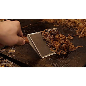 Winco TN56 Offset Turner, stainless steel & wood