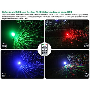 LED CONCEPT Solar Pathway Light RGB Outdoor, Solar Colorful Garden Lights, Waterproof Solar Powered Landscape Light for Walkway, Garden, Patio, Lawn, Yard(LC-Pathway Light-01)