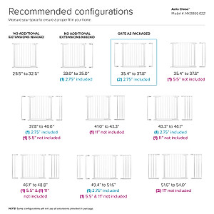 Munchkin® Baby Gate Extension, White, 11", Model MK0081