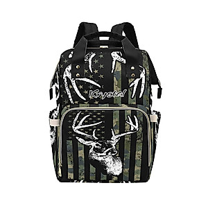 Diaper Bags with Name Waterproof Mummy Backpack Nappy Nursing Baby Bags Gifts Tote Bag for Women