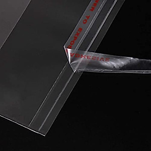 Aubeco 240pcs 4x6 inch Small Clear Resealable Cello Bags Cellophane Bags, Polypropylene Bags for Candy Bread Chocolate Jelly Cookie Packaging Self Seal OPP Poly Bags