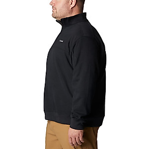 Columbia Mens Hart Mountain II Half Zip Fleece Jacket, Black, XX-Large