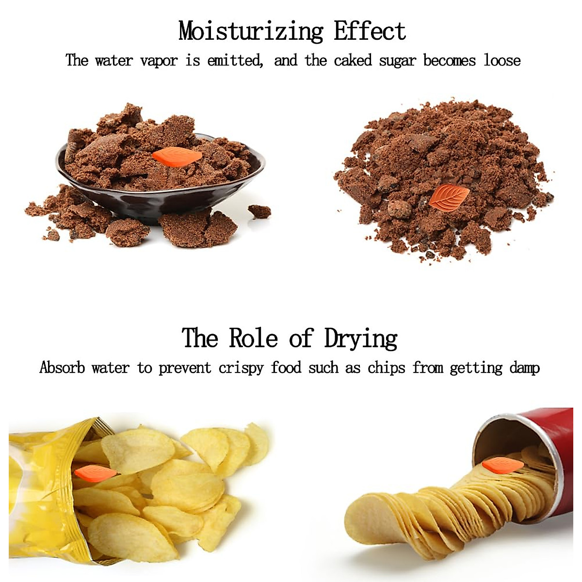 QEBIDVL 5 Pcs Premium Brown Sugar Keeper Brown Sugar Saver Keeps Brown Sugar Soft or Dry Terra Cotta Brown Sugar Saver for Keeping Food Moist Fresh