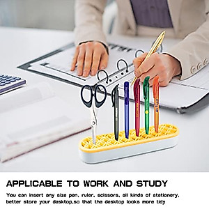 ANRONCH Silicone Makeup Brush Holder, Multi-Purpose Desktop Organizers Make up Brush Stand Holder 5D Diamond Painting Pen Holder Sewing Tool Storage Box Desktop Storage Box for Brush,Painting Brush