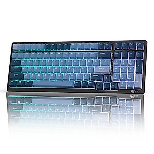 RK ROYAL KLUDGE RK98 Wireless Mechanical Keyboard, Triple Mode 2.4G/BT5.1/USB-C Hot Swappable Mechanical Keyboard with Number Pad, Pre-lubed Switches RGB Backlit Gaming Keyboard, Software Support