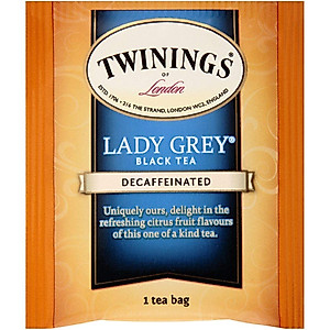Twinings of London Lady Grey Tea Decaf Box of 20 Tea Bags