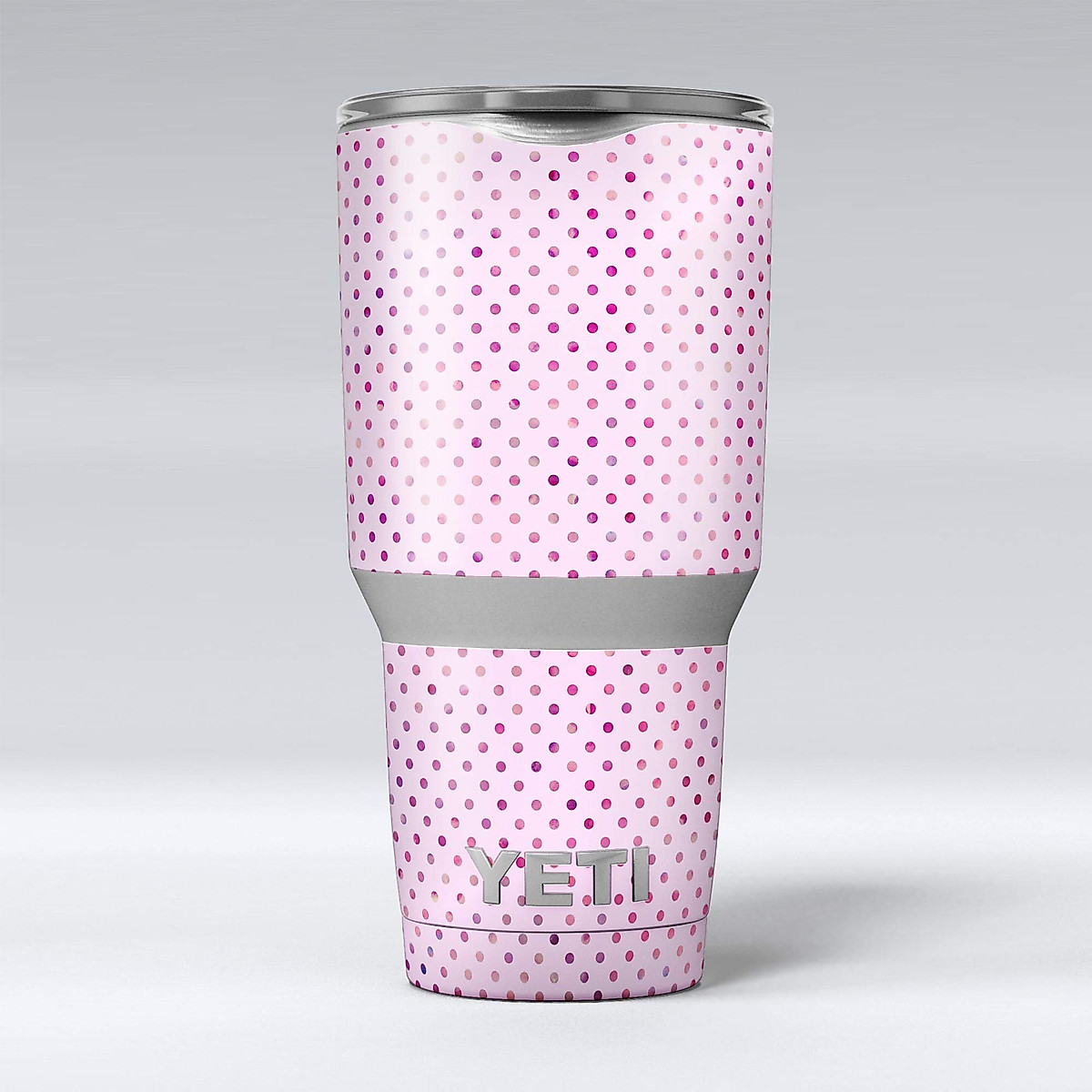 Design Skinz The Mint Pink Multicolored Polka Dots - Skin Decal Vinyl Wrap Kit Compatible with The Yeti Rambler Cooler Tumbler Cups