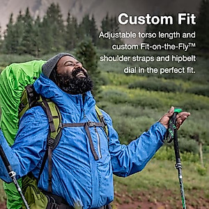 Osprey Aether Plus 60L Men's Backpacking Backpack, Black, L/XL