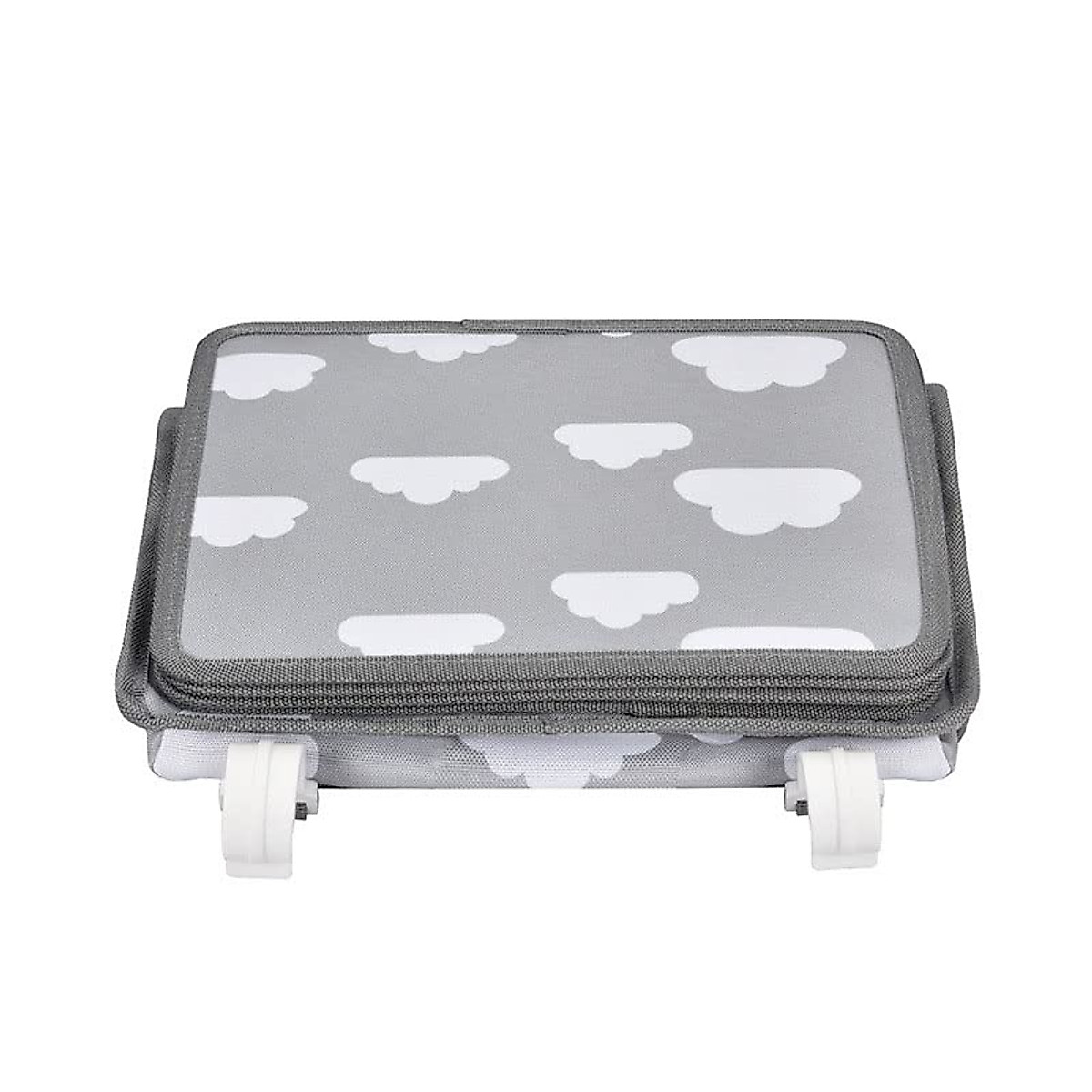 Hanging Organizer for baby Diaper Changing Table & Crib-Multiple Pockets-Diaper Holder for Newborn Baby Boy & Girl- 20x5.12x26 inches, Grey, BH1052