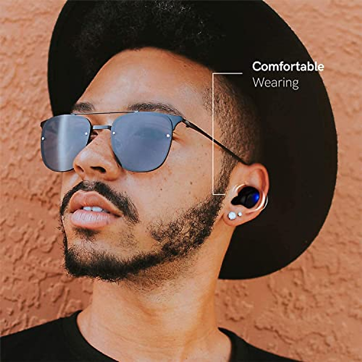 atune analog Wireless Earbuds, Bluetooth 5.0 with USB Charging Case, Comfortable Wear Easy Setup Pair, True Wireless Earbuds 33FT Built-in Mic Call For iPhone Android Phones