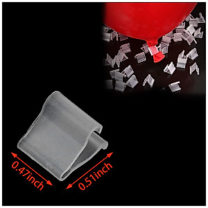 AYLIFU Transparent Balloon V-shaped Clip Plastic V-shaped Balloon Clip Wedding Creative Balloon Clip Wedding Party Halloween Sealed Balloon Clip 150 pieces