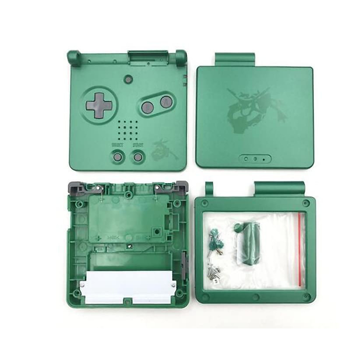 Full Housing Shell Pack Case Cover for GBA SP Gameboy Advance SP Shell Case with Buttons Kit (C)