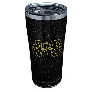 Tervis Star Wars Classic Logo Triple Walled Insulated Tumbler Travel Cup Keeps Drinks Cold & Hot, 20oz Legacy, Stainless Steel, 1 Count (Pack of 1)