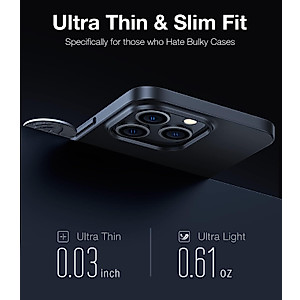 TORRAS Magnetic Slim Fit for iPhone 13 Pro Case Ultra Thin Compatible with MagSafe Velvety Touch Matte Hard PC Cover Protective Anti-Fingerprint Anti-Scratch for iPhone 13 Pro Phone Case, Black