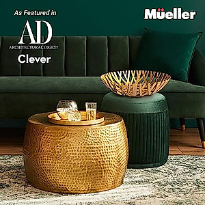 Mueller Fruit Basket, European Fruit Bowl, Fruit and Vegetables Holder for Counters, Kitchen, Countertop, Home Decor, High-end Look, Gold