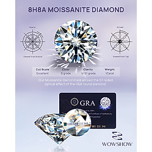 wowshow Moissanite Earrings 925 Sterling Silver Dangle Earrings 2ct Moissanite Drop Earrings White Gold Plated Leverback Diamond Earrings for Women Birthday Mothers Day Gifts