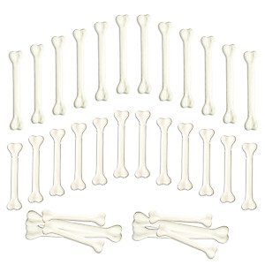 KatchOn, Mini Halloween Skeleton Bones - Big Pack of 24 | Mini Bones Halloween for Halloween Decorations Indoor | Mini Skeleton Bones for Crafts | Halloween Bag of Bones, Halloween Bones Decorations
