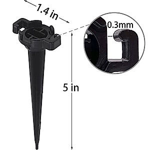 Christmas Light Stakes, 5 Inch Yard Lawn Stakes, 110 Pieces C7 and C9 Light Stake for Christmas Decorations Outdoor Garden Patio Path