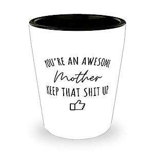 Mother Mother Shot Glass for Stepmom Funny Mother Shooter Cup Gag Idea Best Mother for Her Women Mother's Day