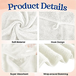 Moukeren 18 Pcs Microfiber Bath Towels Set Bath Towels Hand Towels Washcloths Set Microfiber Coral Velvet Highly Absorbent Bathroom Towel for Bath Fitness Sports Yoga Travel (Classic Colors)