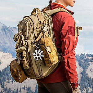 Stocking Stuffers for Men, 18 in 1 Snowflake Multitool, 2 Pack Christmas Men Dad Gifts, Cool Gadgets Hand Multi Tool Outdoors Camping Portable Bottle Opener Flat Screwdriver Kit Wrench