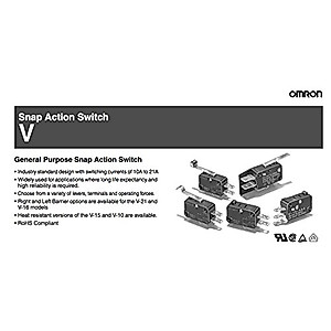Omron V-15-2C26-K (Pack of 2) Basic/Snap Action Switches Miniature Basic Switch