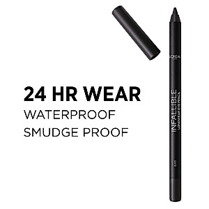 L’Oréal Paris Makeup Infallible Pro-Last Pencil Eyeliner, Waterproof and Smudge-Resistant, Glides on Easily to Create any Look, Burgundy, 0.042 oz.