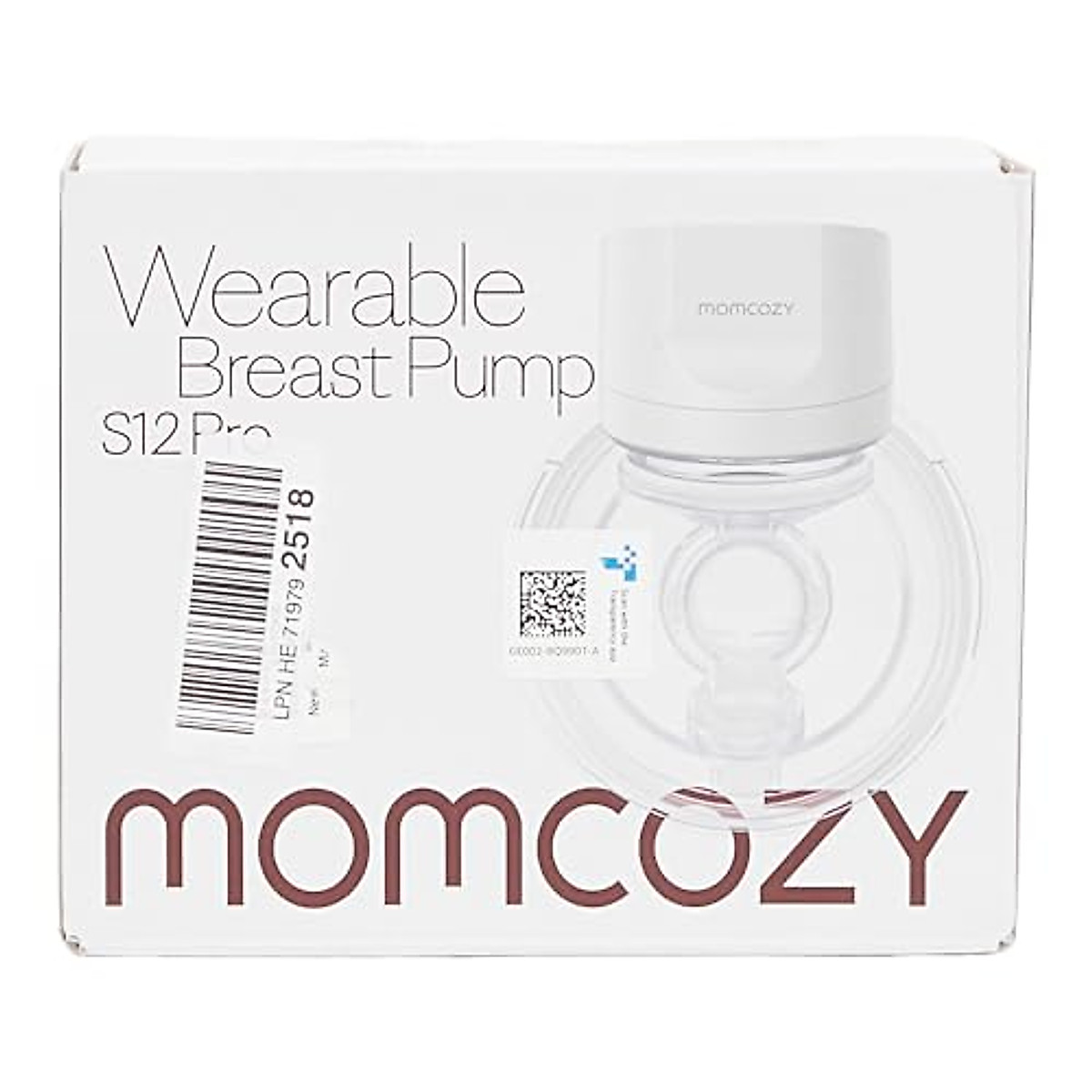 Momcozy S12 Pro Hands-Free Breast Pump, Wearable Pump with Comfortable Double-Sealed Flange, 3 Modes & 9 Levels Electric Pump Portable for Easy Pumping, Smart Display, 24mm