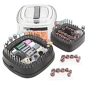Rotary Tool Accessories Kit, Butizone 276 PCS Accessories, Easy for Polishing, Sanding, Cutting, Drilling, Engraving, Sharping, with Storage Case, Universal for 1/8" Diameter Shanks