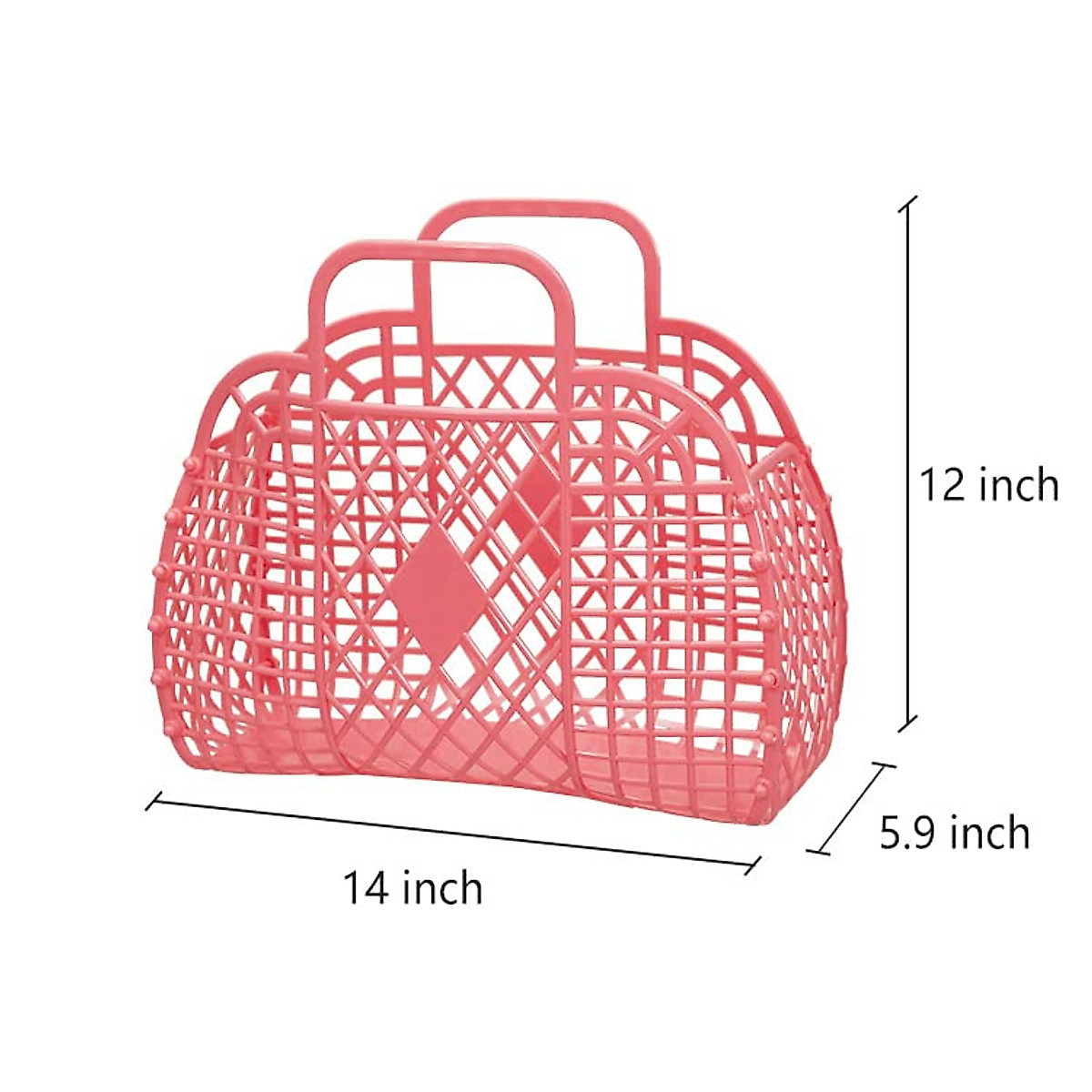 Piliwl Portable Shower Caddy Baskets with Handles,Portable shower caddy Tote,For Bathroom,Pantry,Kitchen,Dorm Room,Garage,Camp (Red)
