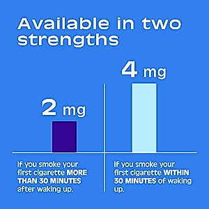 Nicorette 4 Mg Nicotine Gum to Help Quit Smoking with Behavioral Support Program - White Ice Mint Flavored Stop Smoking Aid, 160 Count