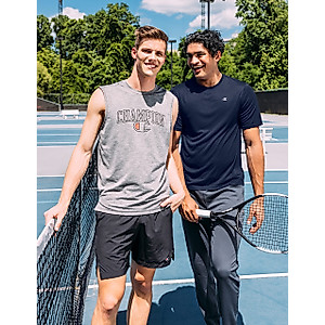 Champion Men's MVP Muscle Tee (Retired Colors), White Small Script, Medium