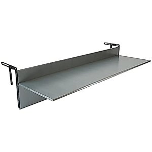 Balcony Bar Table for Railings, Outdoor Folding Deck Rail Table for Patio, Balcony Hanging Desk for Many Railings Compatible, Wooden Bar Serving Table for Porch (Grey, XL: 47.3 x 11.8 inches)