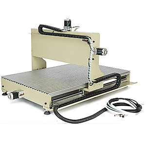 CNCEST USB ER20 4AXIS 2.2KW 6090 CNC Router Metal Engraver Milling Drilling Machine VFD Ball Screws 3D Spindle Carving Drilling Machine 110V For Wood Working Cutting Mill PCB Badges Bronzing Plate